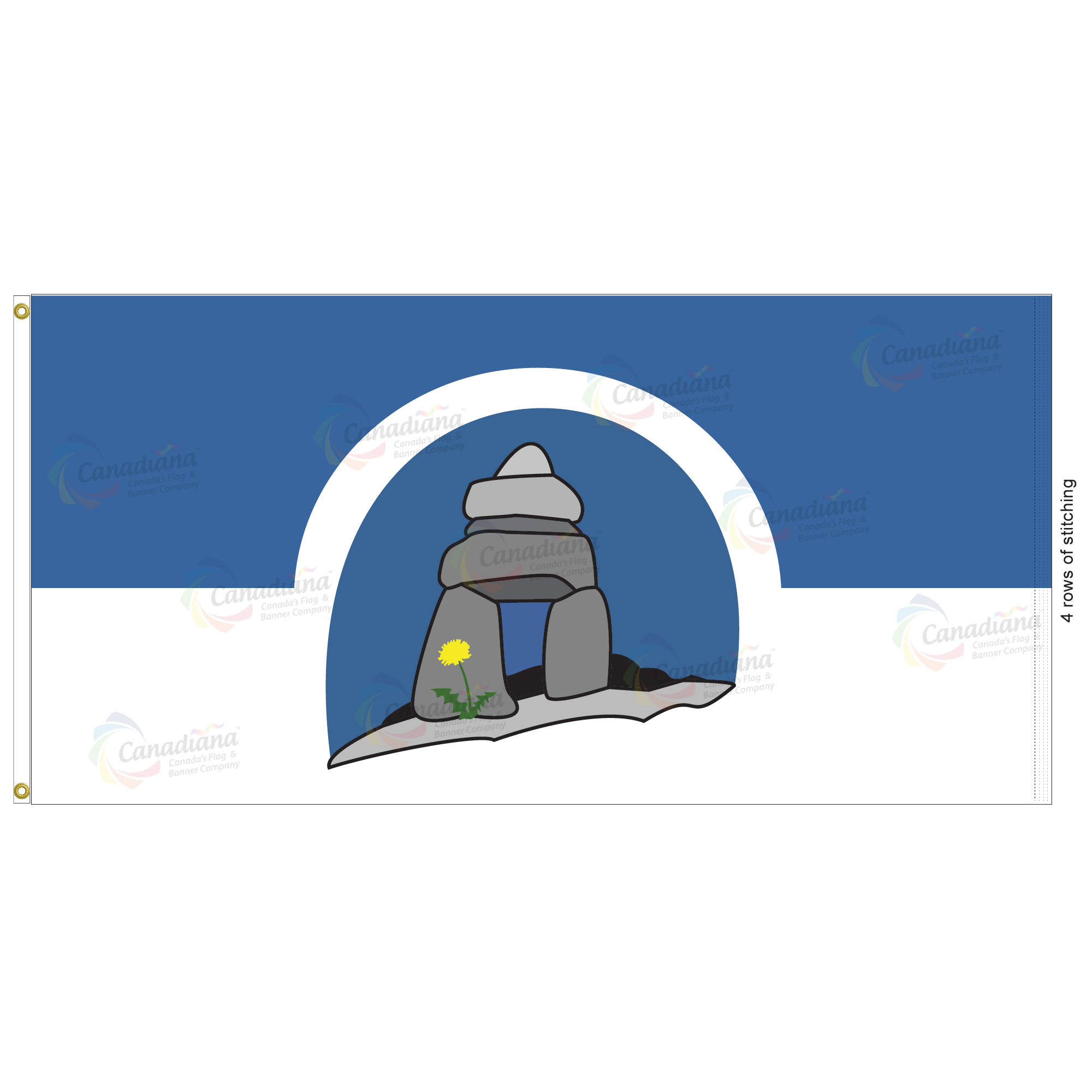 Buy Franco Nunavut Flag made in Canada- Canadiana – Canadiana Flag
