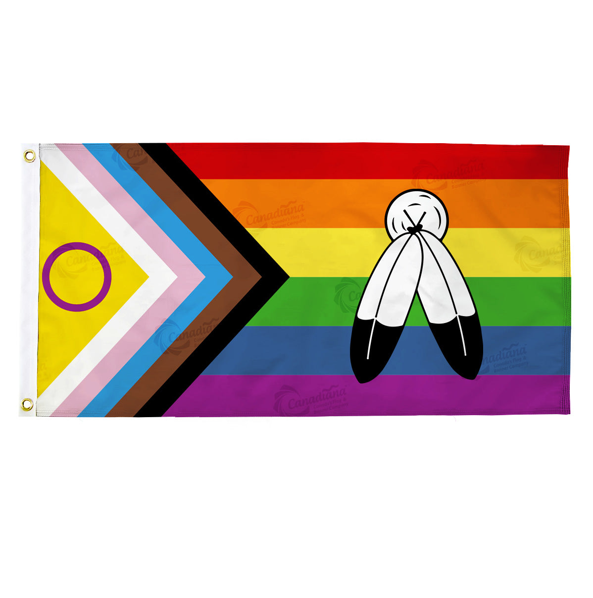 Two-Spirit Intersex-Inclusive Pride Flag – Canadiana Flag