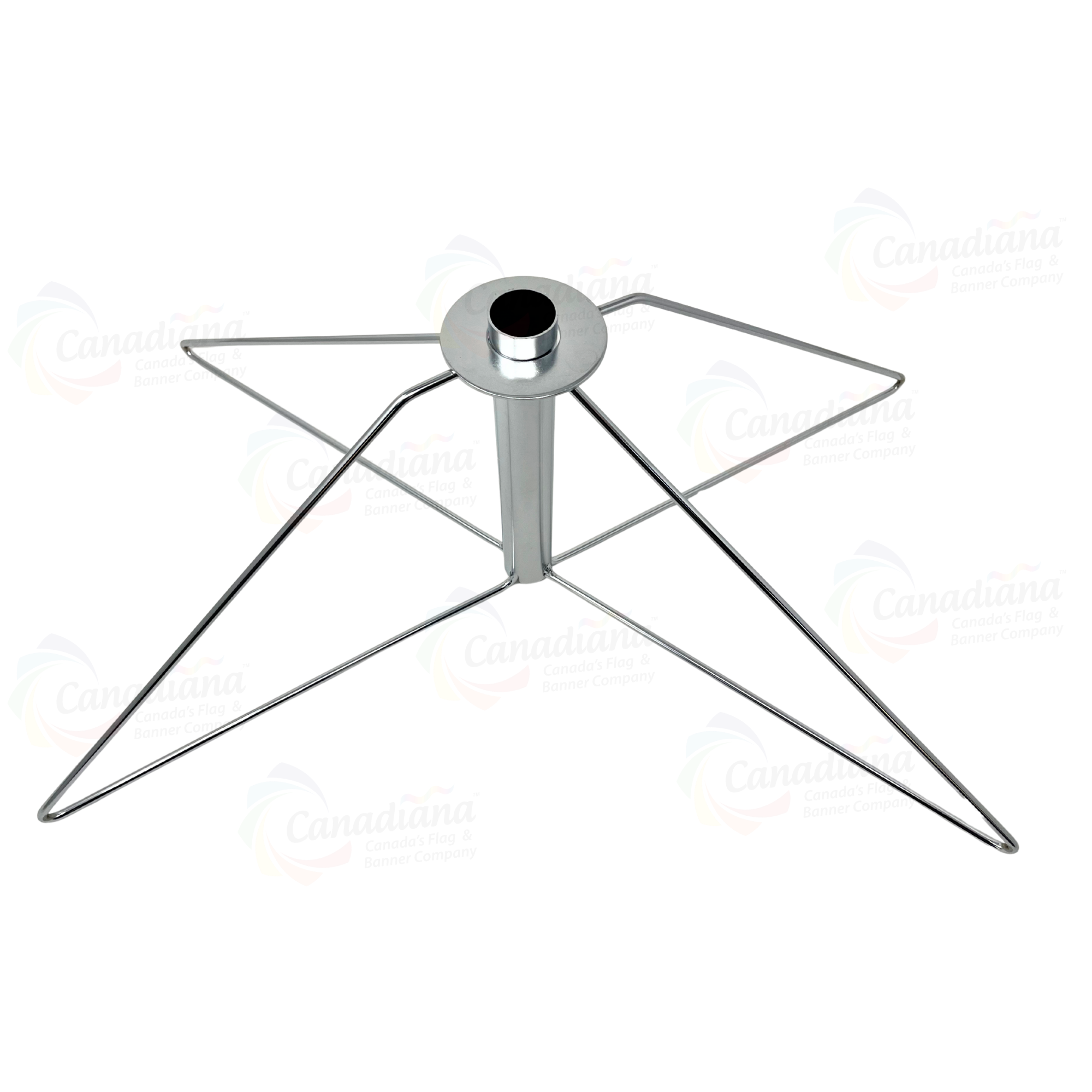 Silver Wire Folding Stand/Base | Canadiana Flag Shop