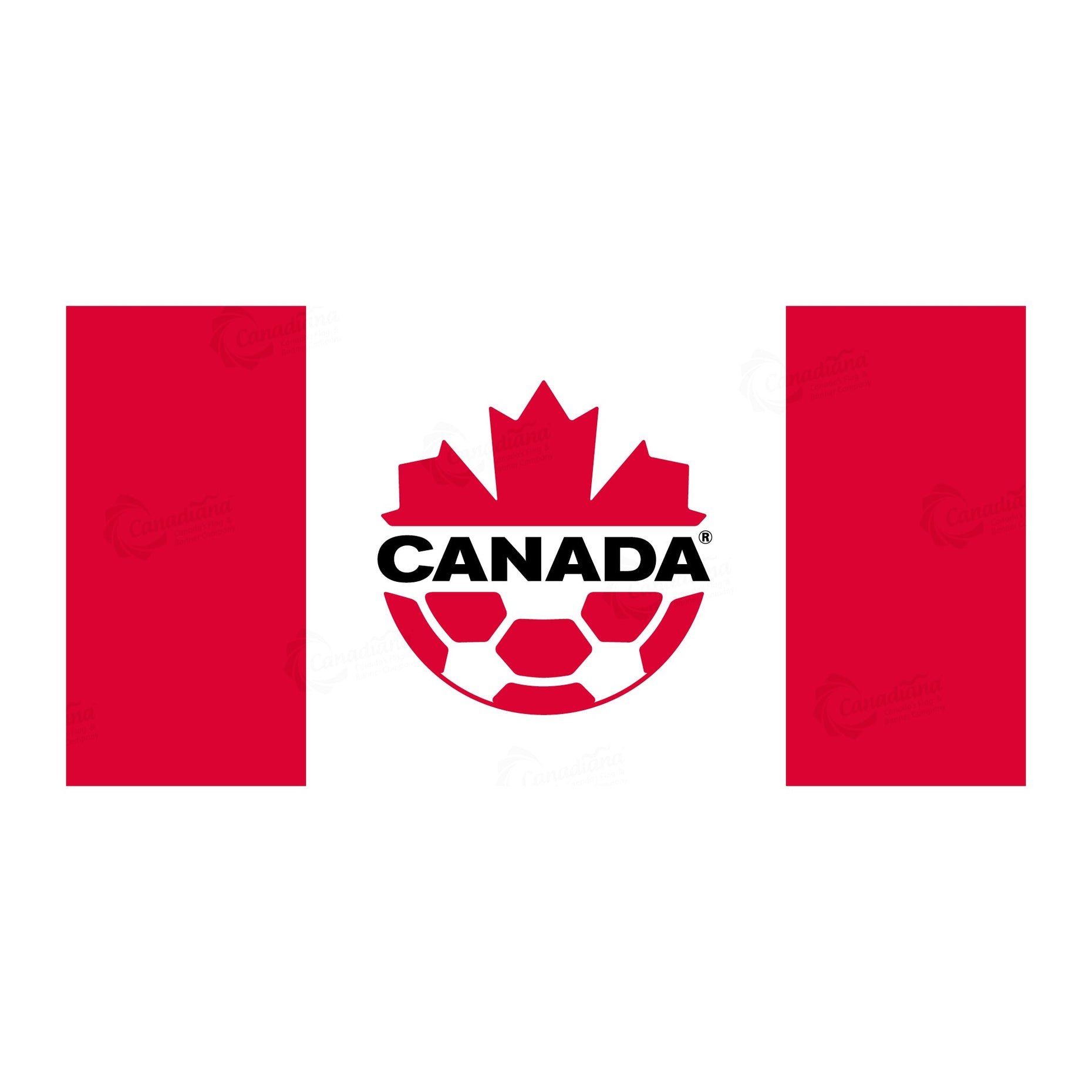 Buy Canada Soccer National Team Flag in Durapoly, Knitted Polyester ...