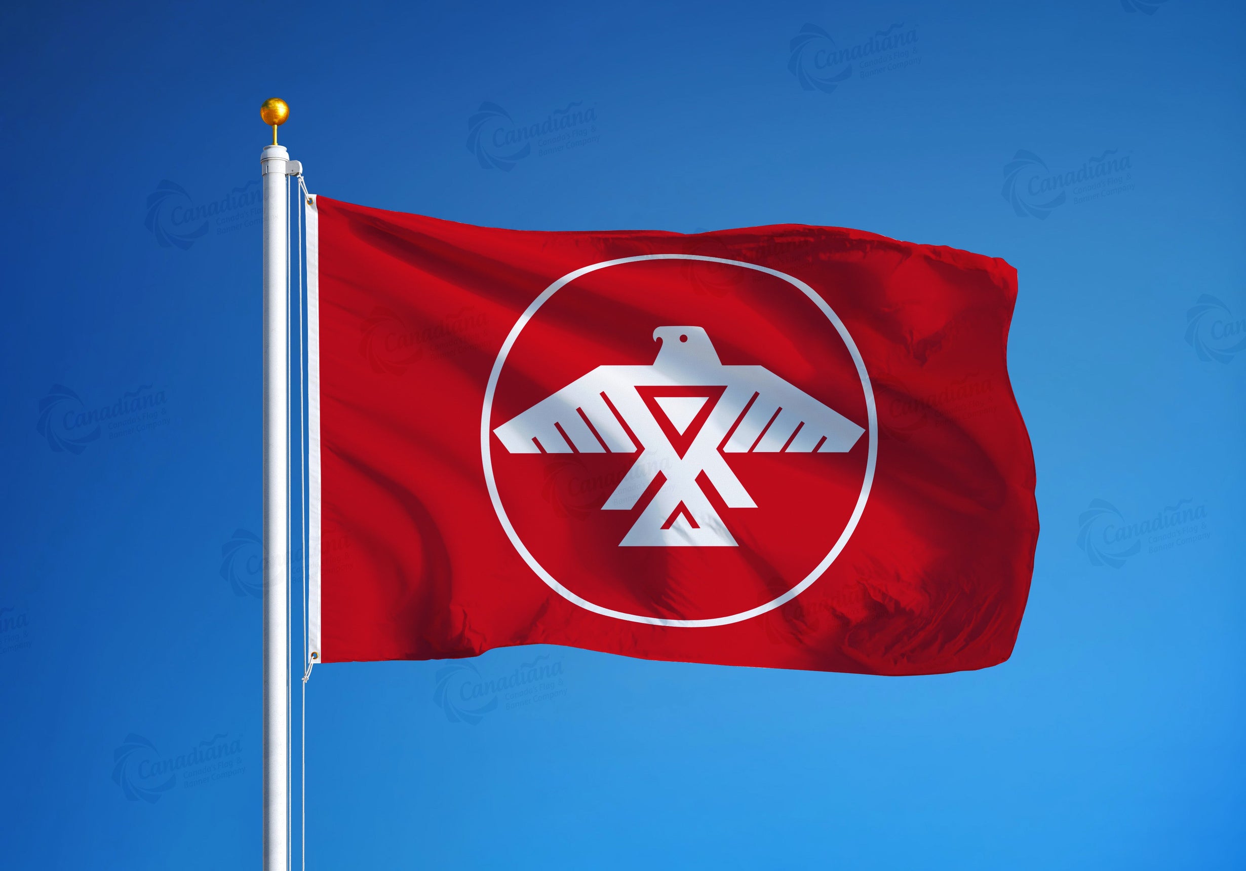 Red Anishinabek/ Anishinaabe First Nation Flag – Canadiana Flag