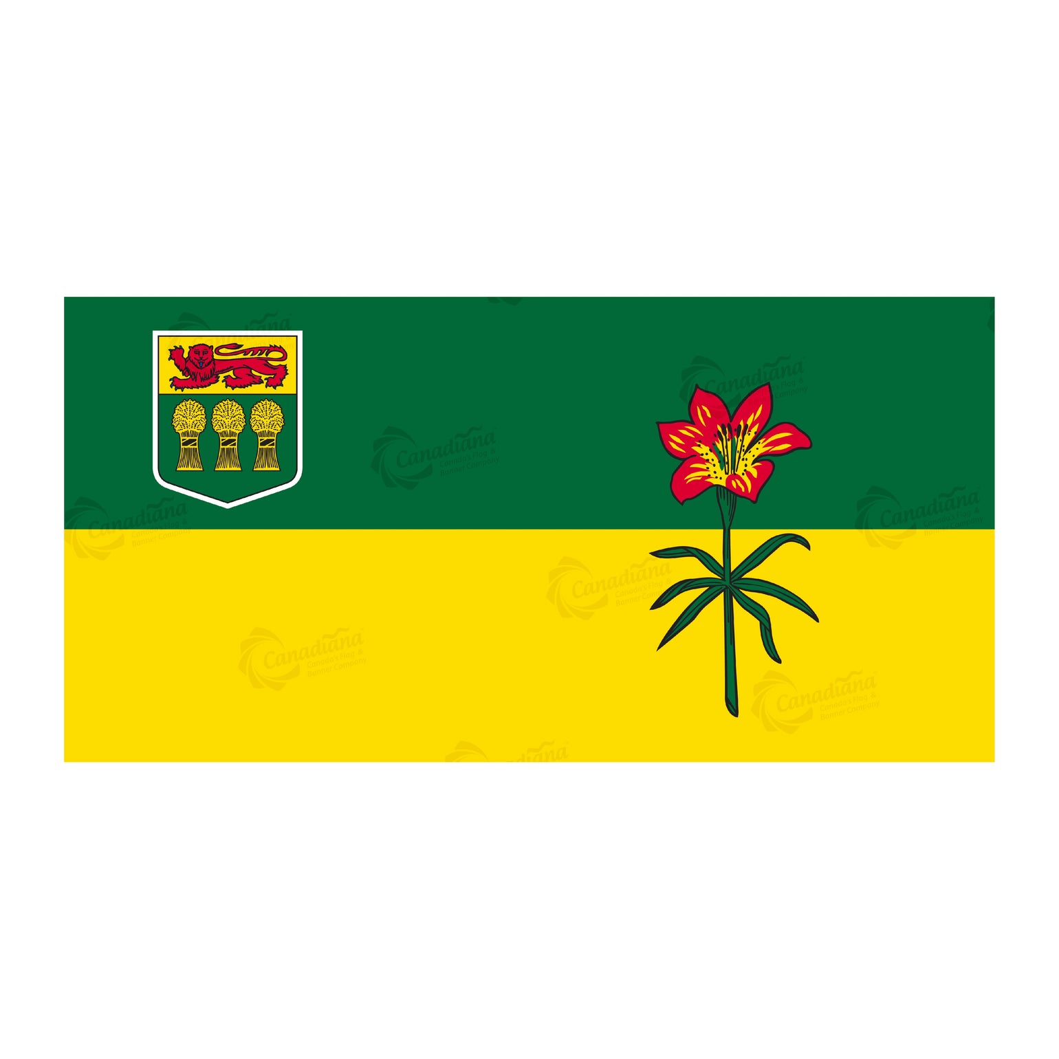 Buy Saskatchewan flag made in Canada Online- Canadiana – Canadiana Flag