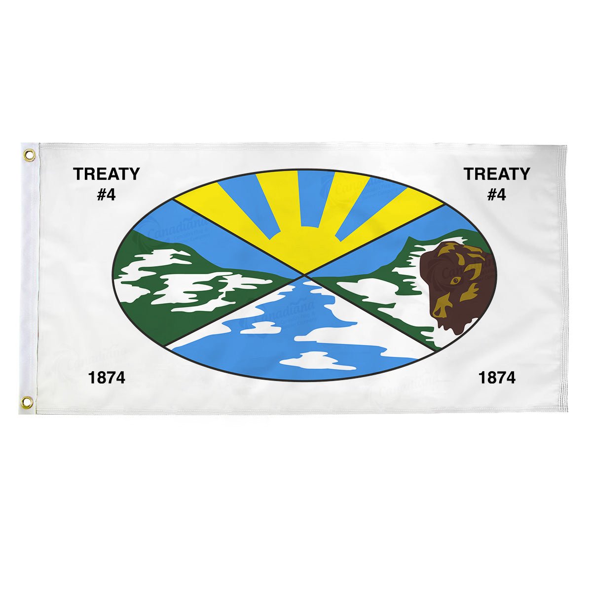 Buy Treaty No.4 Flag - Canadiana Flag