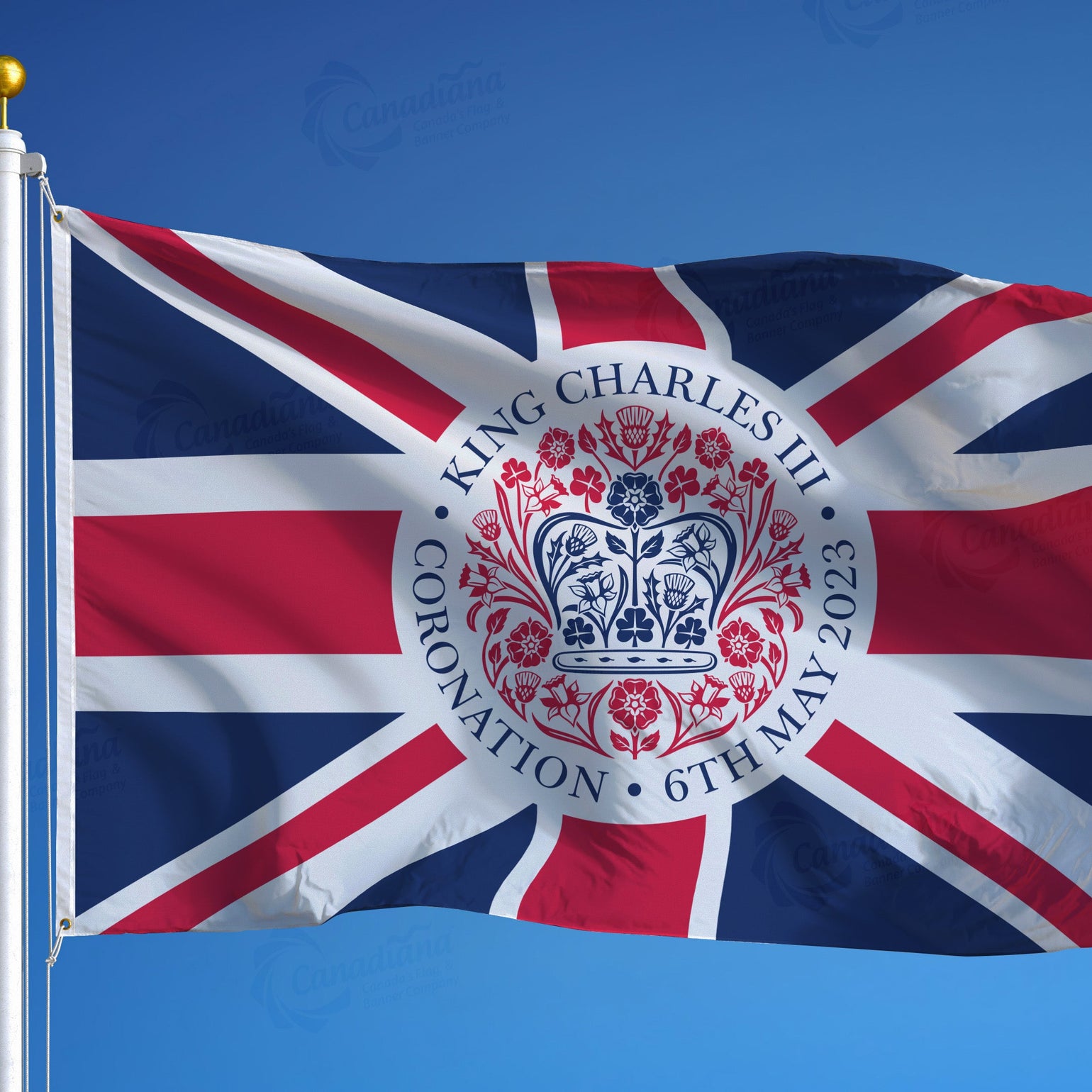 King Charles III Coronation Flag – Canadiana Flag
