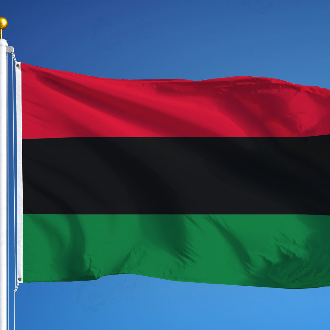 Pan-African Flag - Black History Month - Red, Black, Green – Canadiana Flag